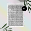 Red Dior Monogram Waterslide Nail Decals – Clear Transparent A6 Sheet ...