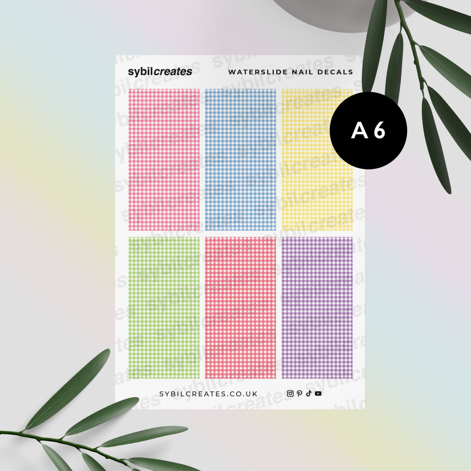 Red Dior Monogram Waterslide Nail Decals – Clear Transparent A6 Sheet ...